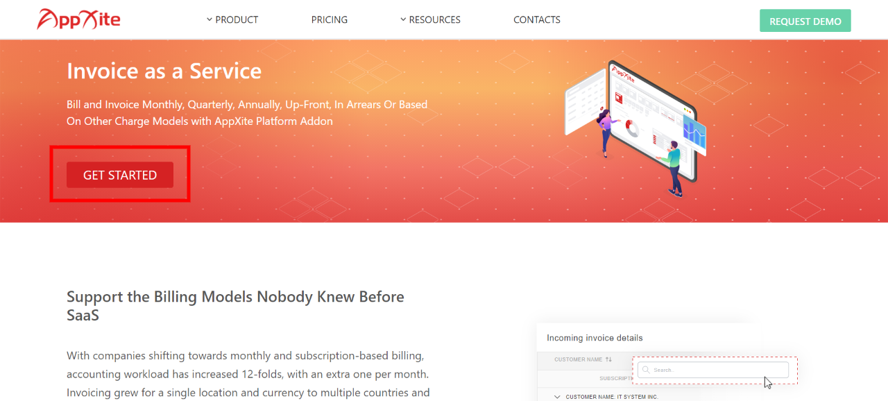 Platform Invoicing Solution and Organization creation – AppXite