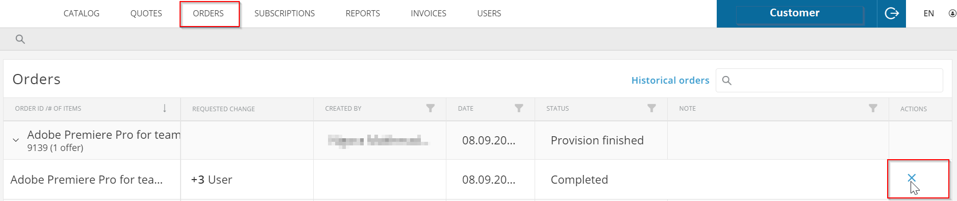 How to cancel and undo order?